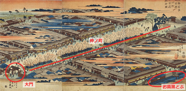 1846_Yoshiwara_map | - Japaaan
