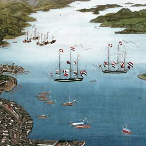 Het_eiland_Deshima_in_de_baai_van_Nagasaki_met_de_schepen_’Vasco_da ...